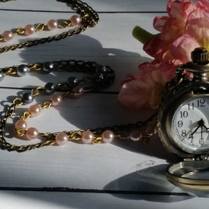 Watch Necklace, Locket, Locket Necklace, Clock Necklace, Weddings ...