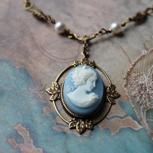 Blue Cameo Jewelry Set, Cameo Ring, Cameo Earrings, Bridesmaid Sets ...