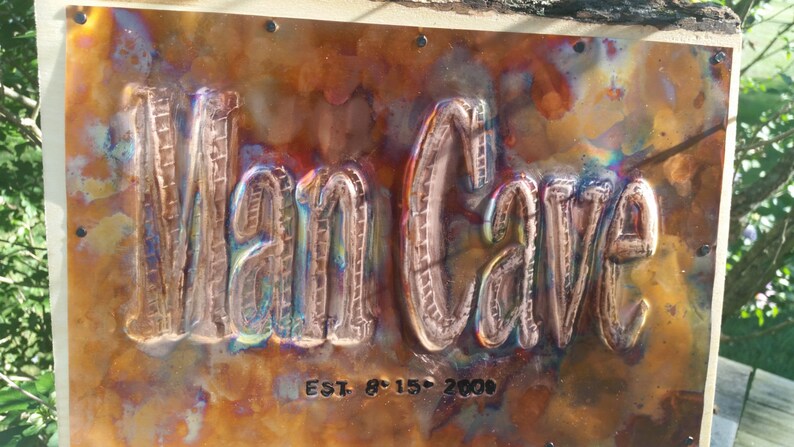 Outdoor Kitchen Sign, Copper Sign, Wedding Sign Custom, Anniversary ...