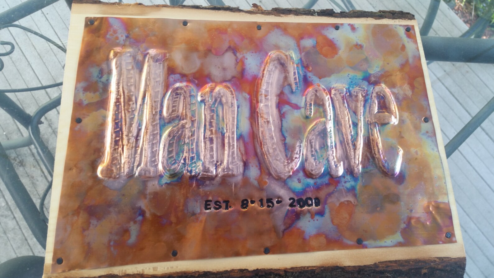 Outdoor Kitchen Sign, Copper Sign, Wedding Sign Custom, Anniversary ...