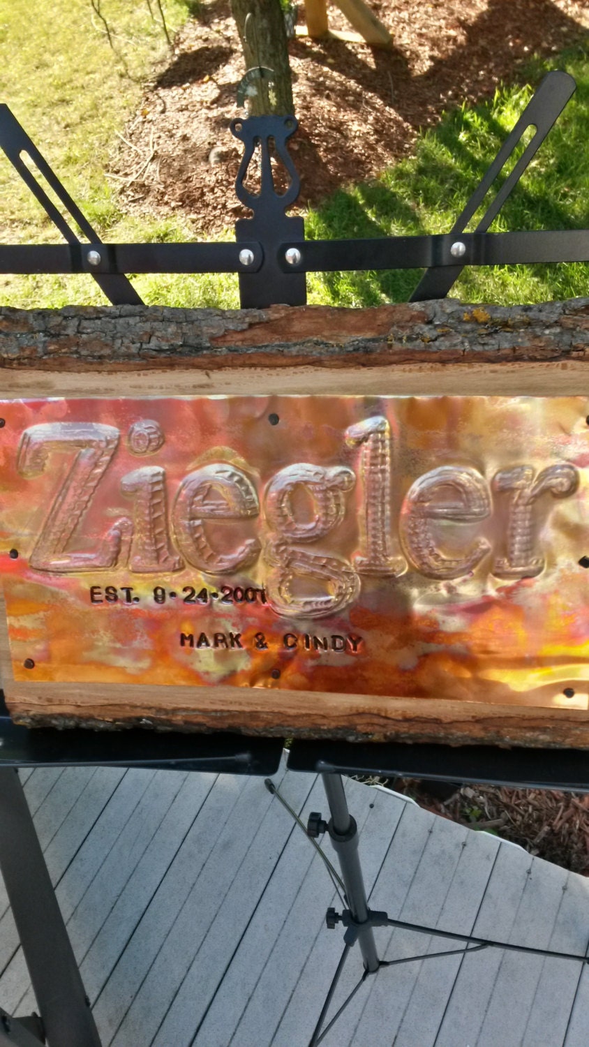 Copper Sign Father's Day Gift Homebrew Sign Barn | Etsy