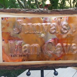 Outdoor Kitchen Sign, Copper Sign, Wedding Sign Custom, Anniversary ...