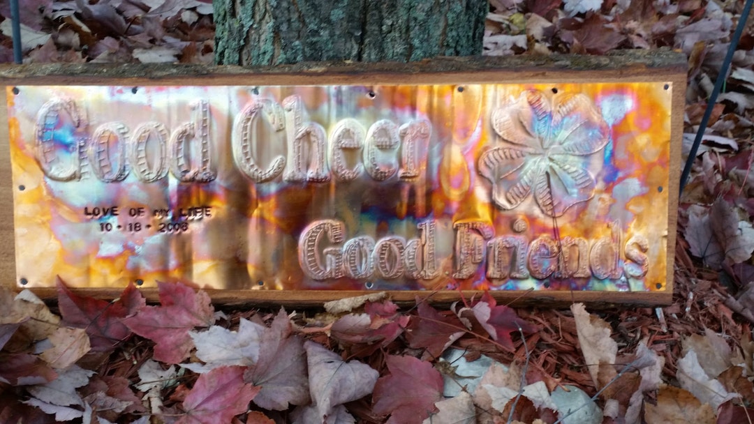 Copper Sign, Wood Sign, Custom Sign, Weddings, Symbol Sign, Anniversary ...
