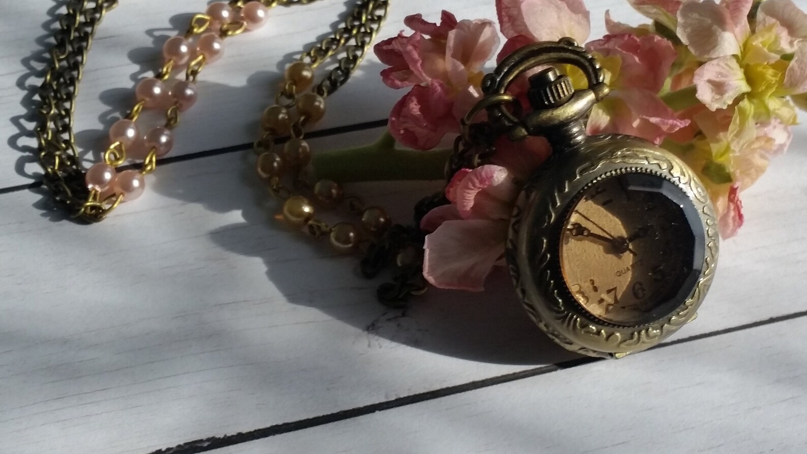 Watch Necklace Locket Locket Necklace Clock Necklace - Etsy