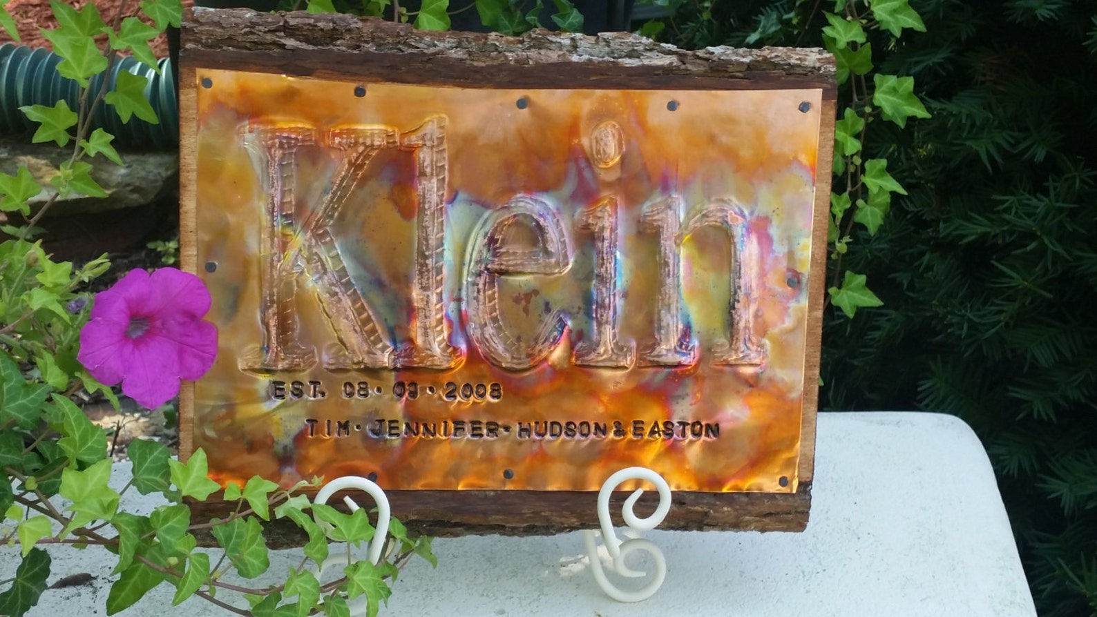 Outdoor Kitchen Sign, Copper Sign, Wedding Sign Custom, Anniversary ...
