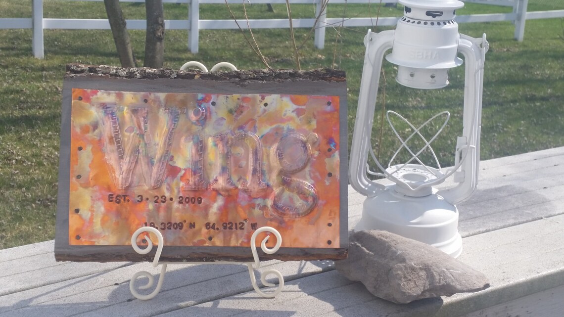 Copper Sign Custom Sign Wedding Sign Anniversary Gift Bar - Etsy