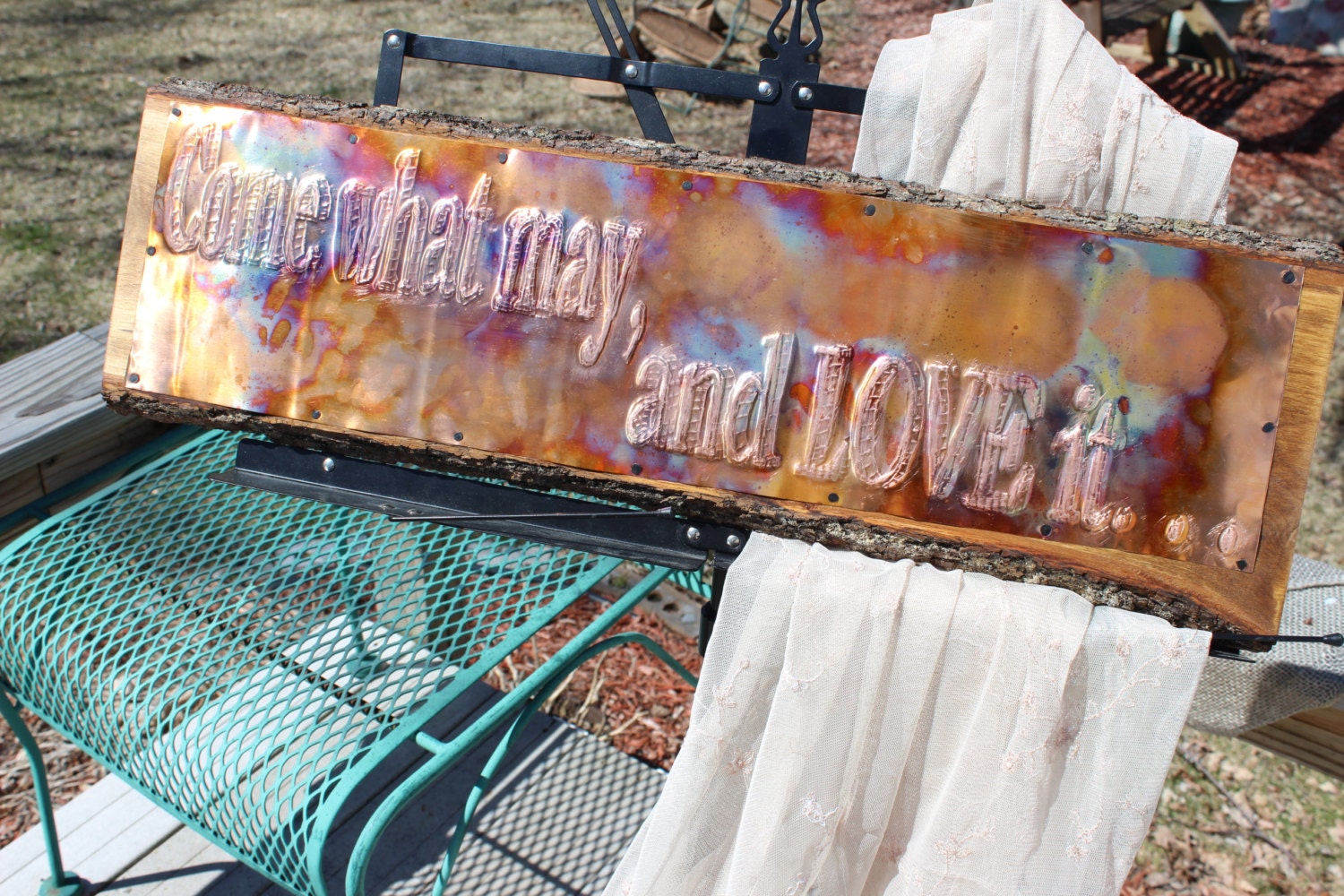 Copper Sign Wood Sign Custom Sign Weddings Symbol Sign - Etsy