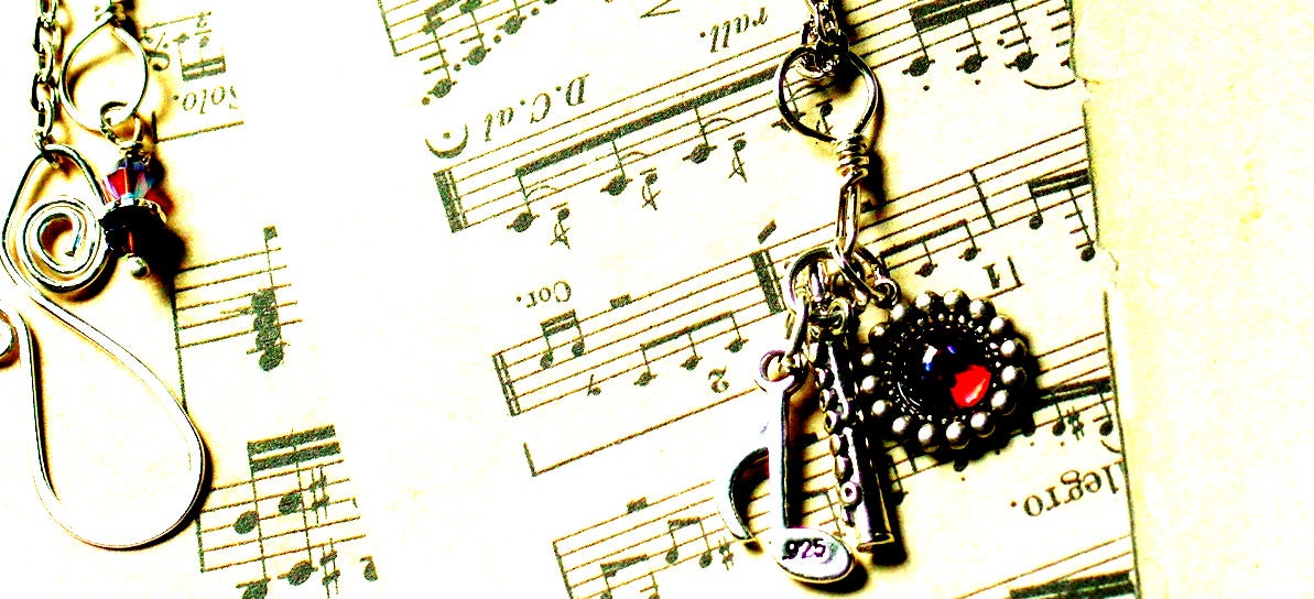 Flute Necklace Eighth Note Necklaceopal Necklace - Etsy