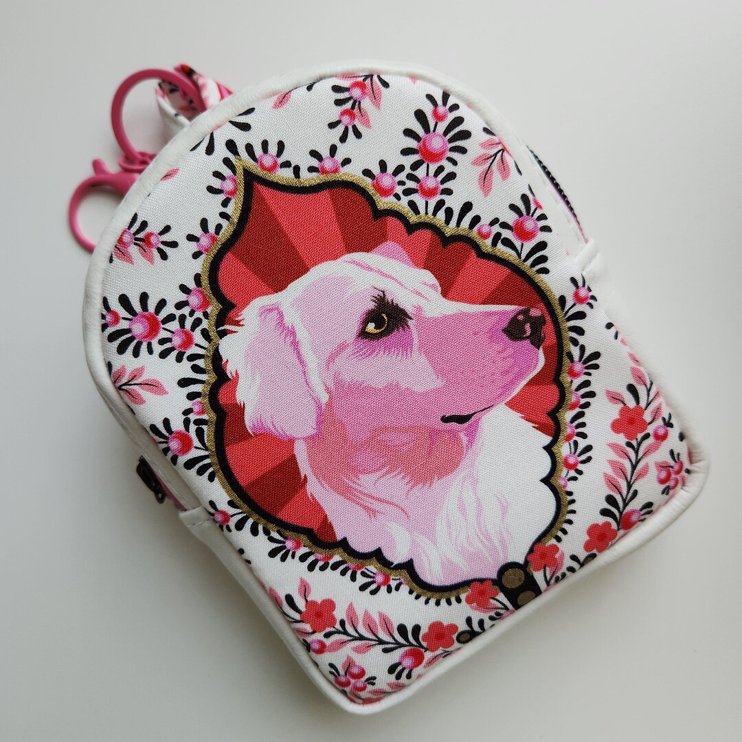 Tula Pink Besties Golden Retriever Dog Puppy Eye Mini Backpack Bag ...