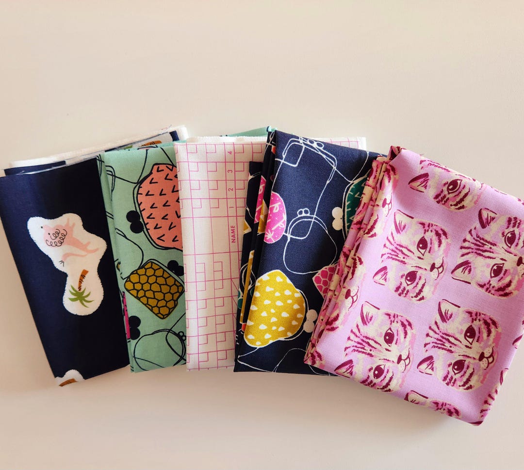 5 Fqs Ruby Star Society Reading Nook Cats Meow Meow Cotton Steel Mochi ...