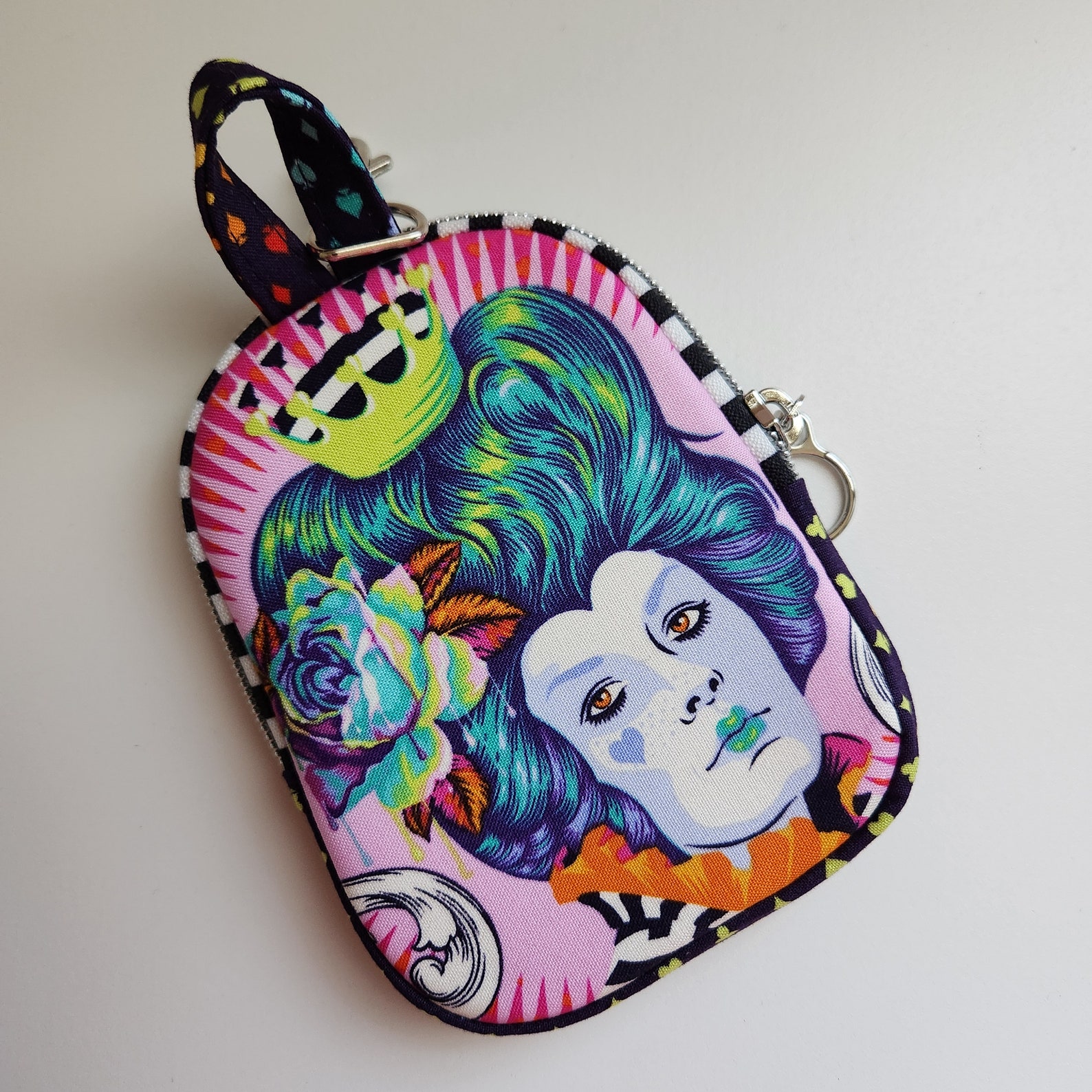Tula Pink Curiouser Rose Queen Mini Backpack Coin Card Holder - Etsy