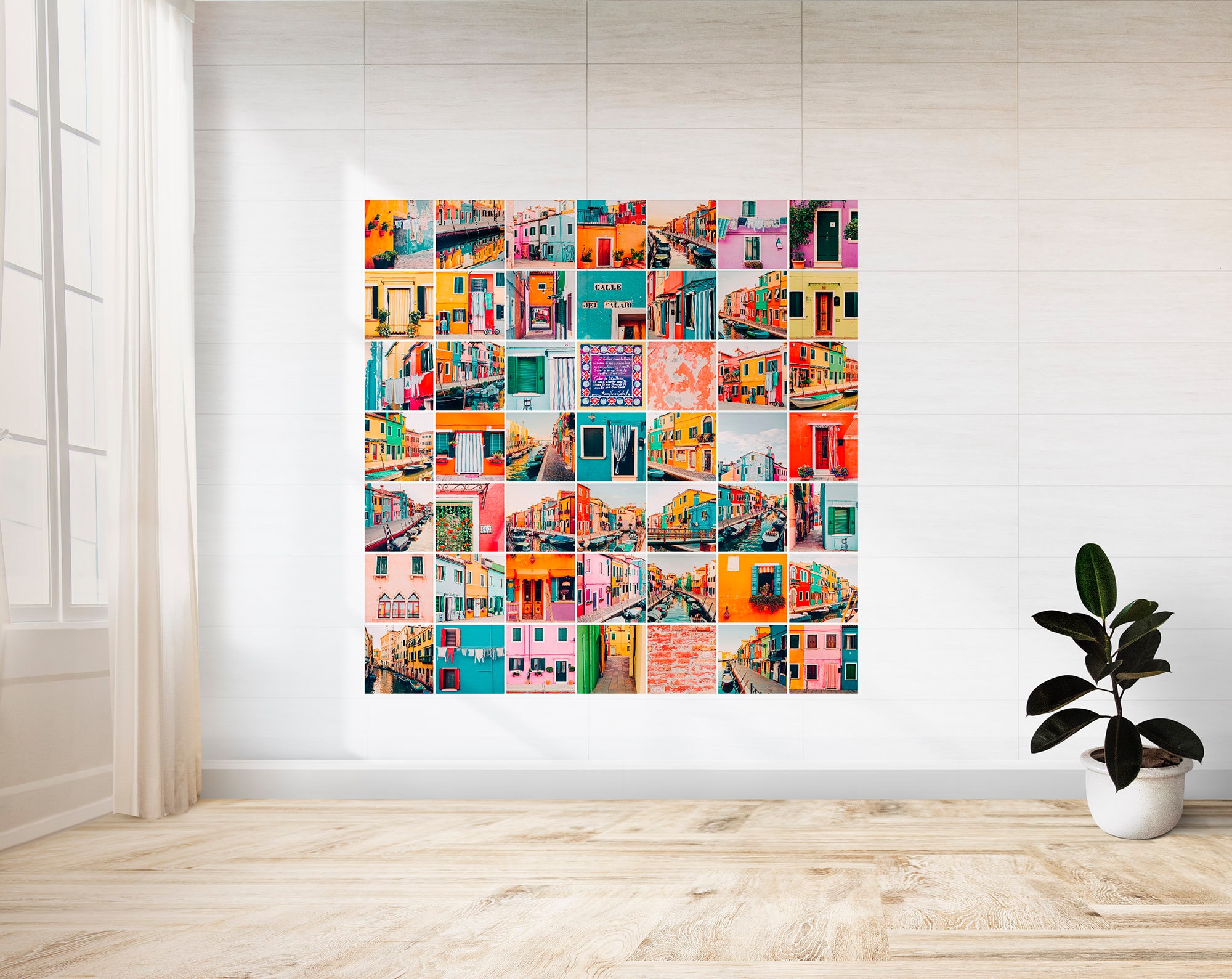 Photo Collage Kit: Set of 50 Photos From Burano venice - Etsy