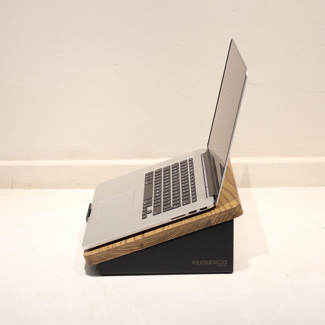 Studio Laptop Stand at 45-degree Angle Fits All Laptop Sizes in Coffee ...