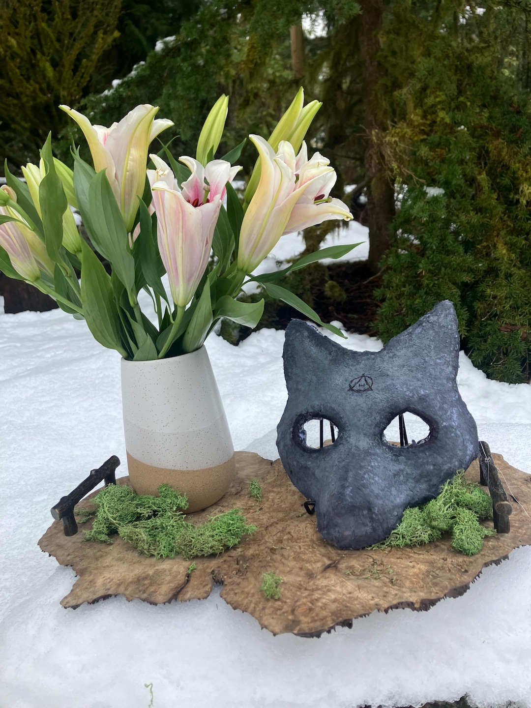 Gray Therian Wolf Mask - Etsy