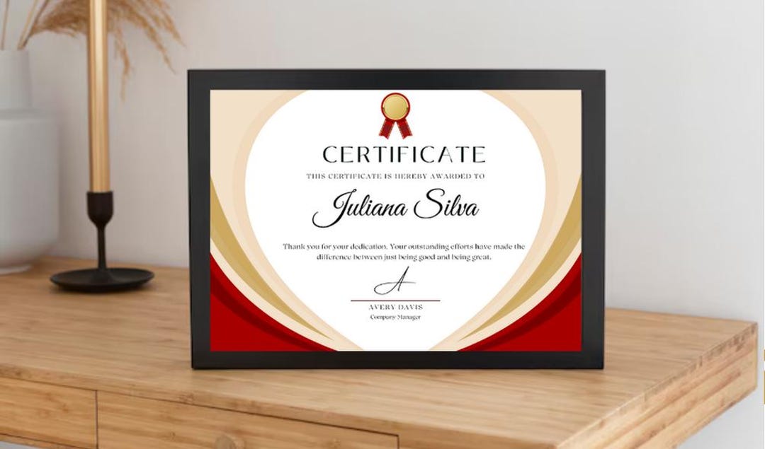 White Black Modern Appreciation Certificate, Stylish Recognition Award ...