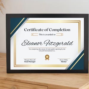 Elegant Public Speaking Course Certificate Template, Stylish White and ...