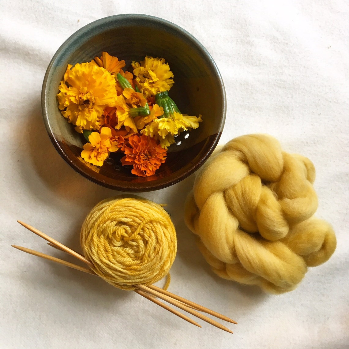 Natural Dye Kit Marigold Dye Kit Dried Marigold Blossoms - Etsy