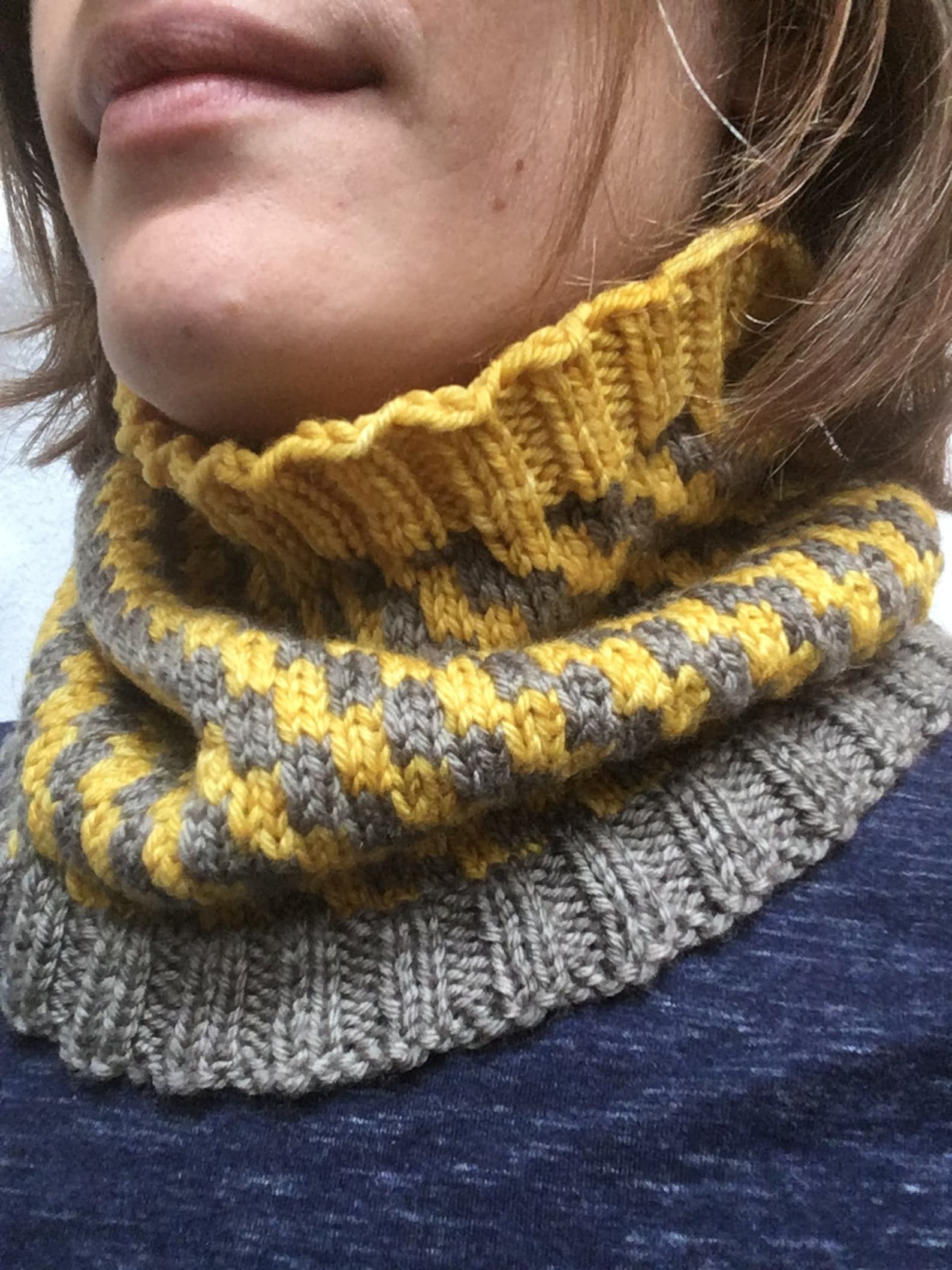 Knitted Cowl Pattern DK Yarn Pattern Knit Cowl Knitting | Etsy