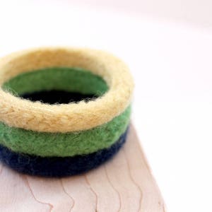 6 Montessori Toy Bangles, Kids Toys, Holiday Gift, Waldorf Toy Wool ...
