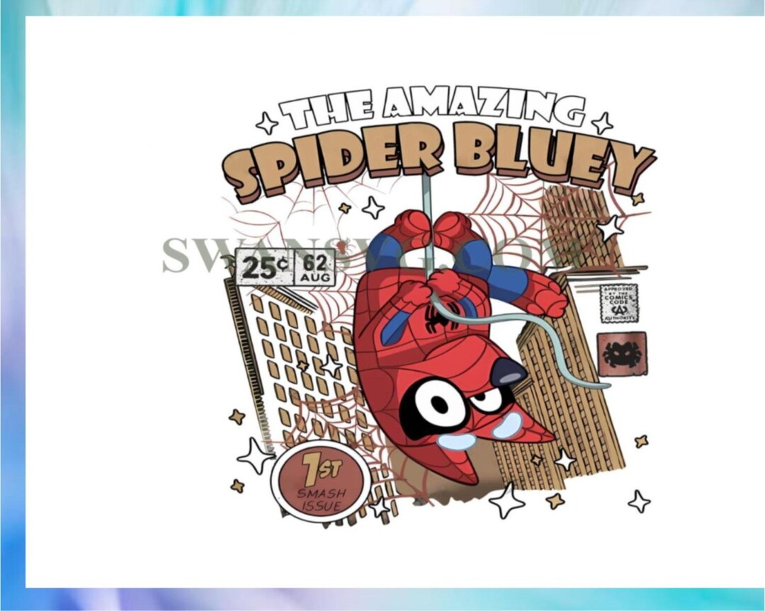 Bluey Spider Man Across the Spider-verse Png - Etsy