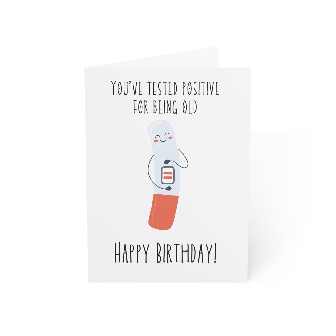 Funny Birthday Cards, Birthday Card for Old People, Birthday Card, - Etsy