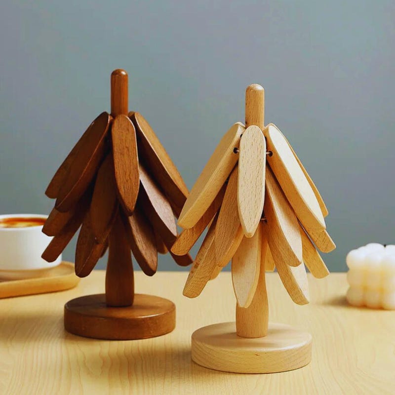 Natural Tree Trivet Set - Etsy