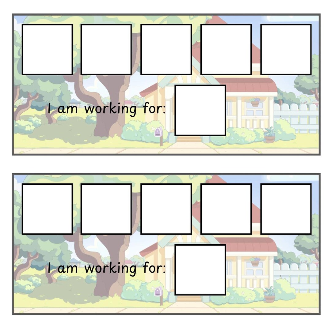 Bluey Token Boards - Etsy