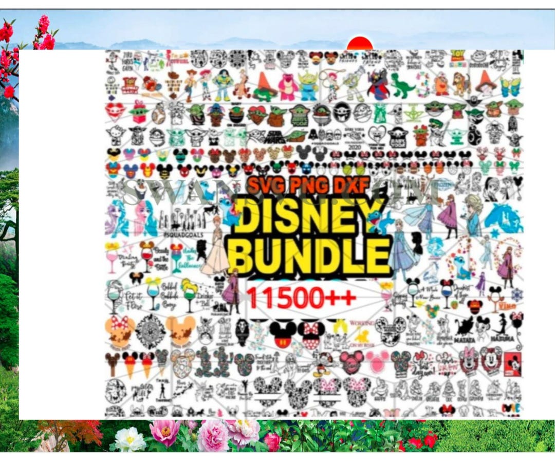 11.500+ Disney Bundle SVG, Disney Cartoon Svg, Princess Svg - Etsy