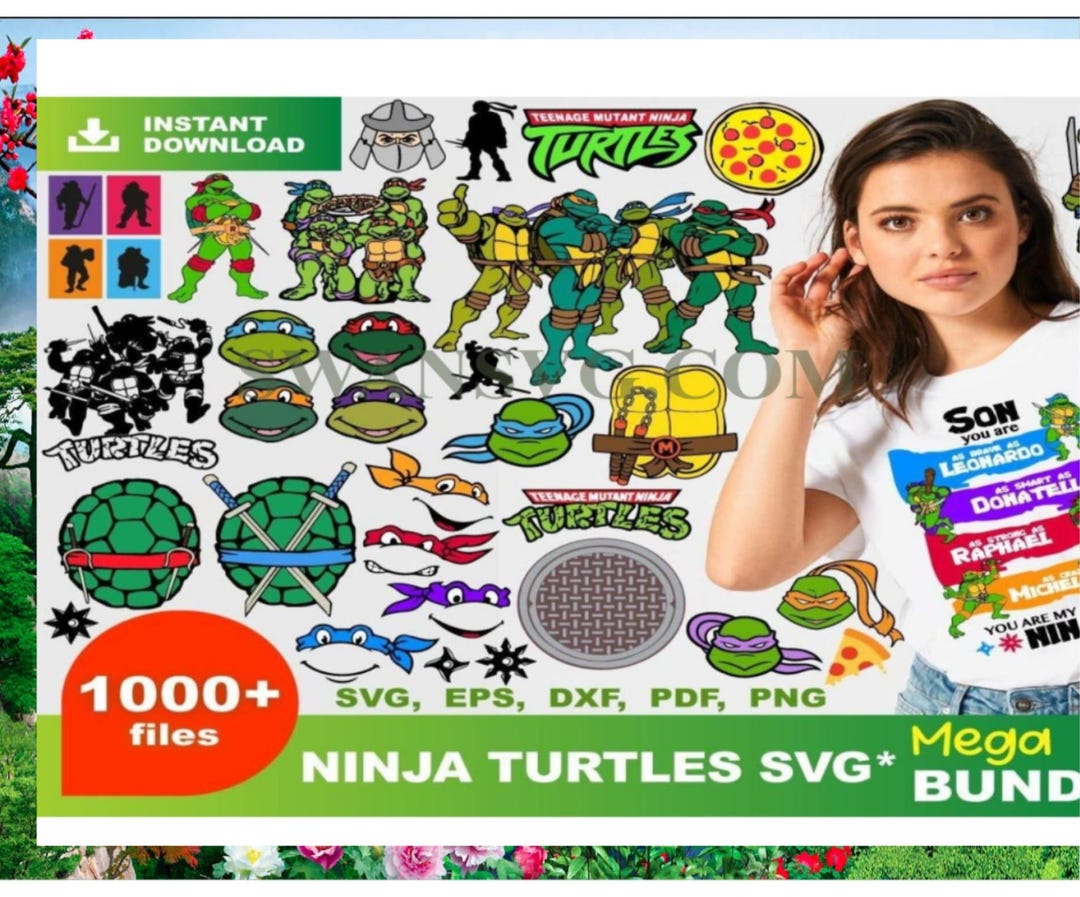 Ninja Turtle Bundle Svg, Trending Svg, Ninja Svg - Etsy