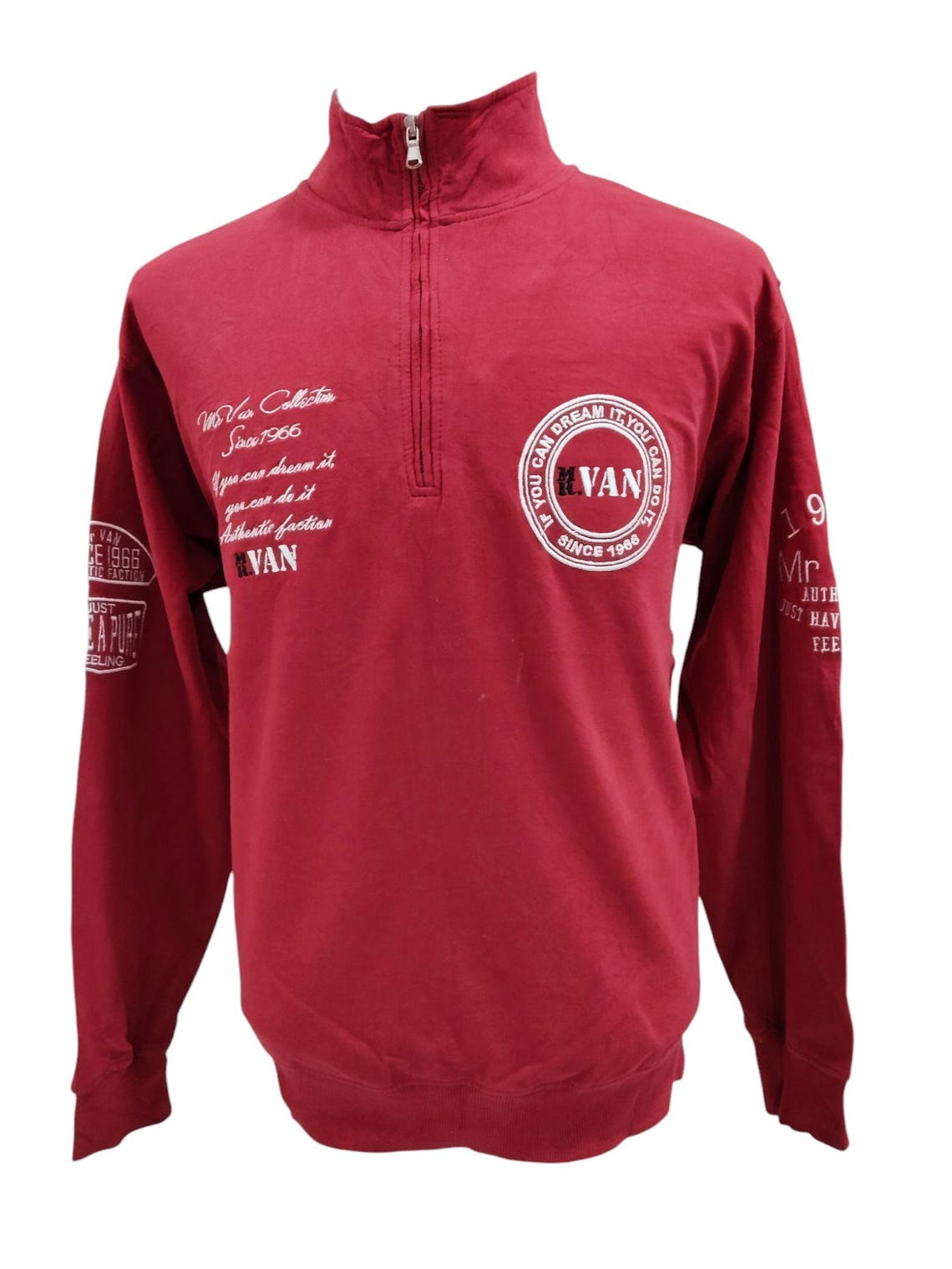 Vintage Mr.van Streetwear Half Zipper Sweatshirt - Etsy