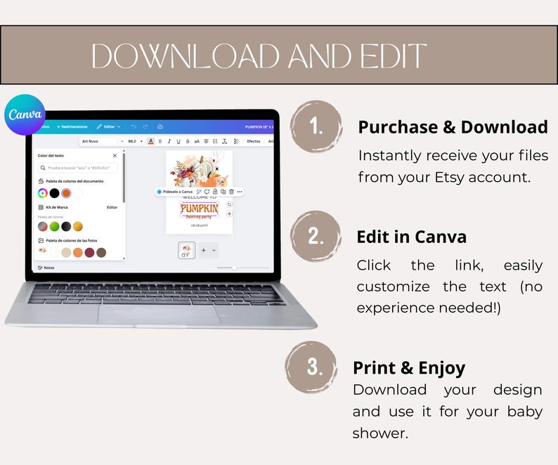 Halloween Pumpkin Painting Party Invitation, Boho Art Decor (digital ...