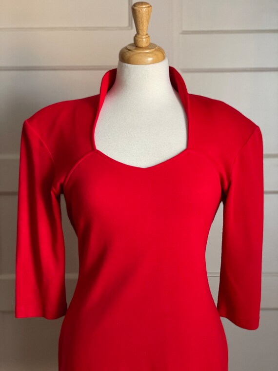 1980s Bombshell Red Dress - Gem