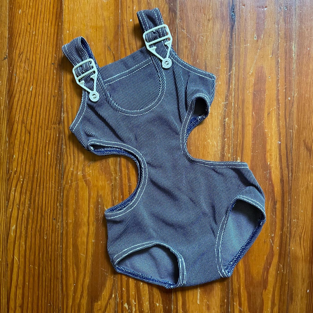 Vintage Kids Baby Nautical Swim One Piece Bathing Suit by Pelican ...