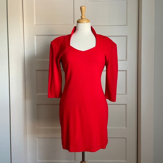 1980s Bombshell Red Dress - Gem