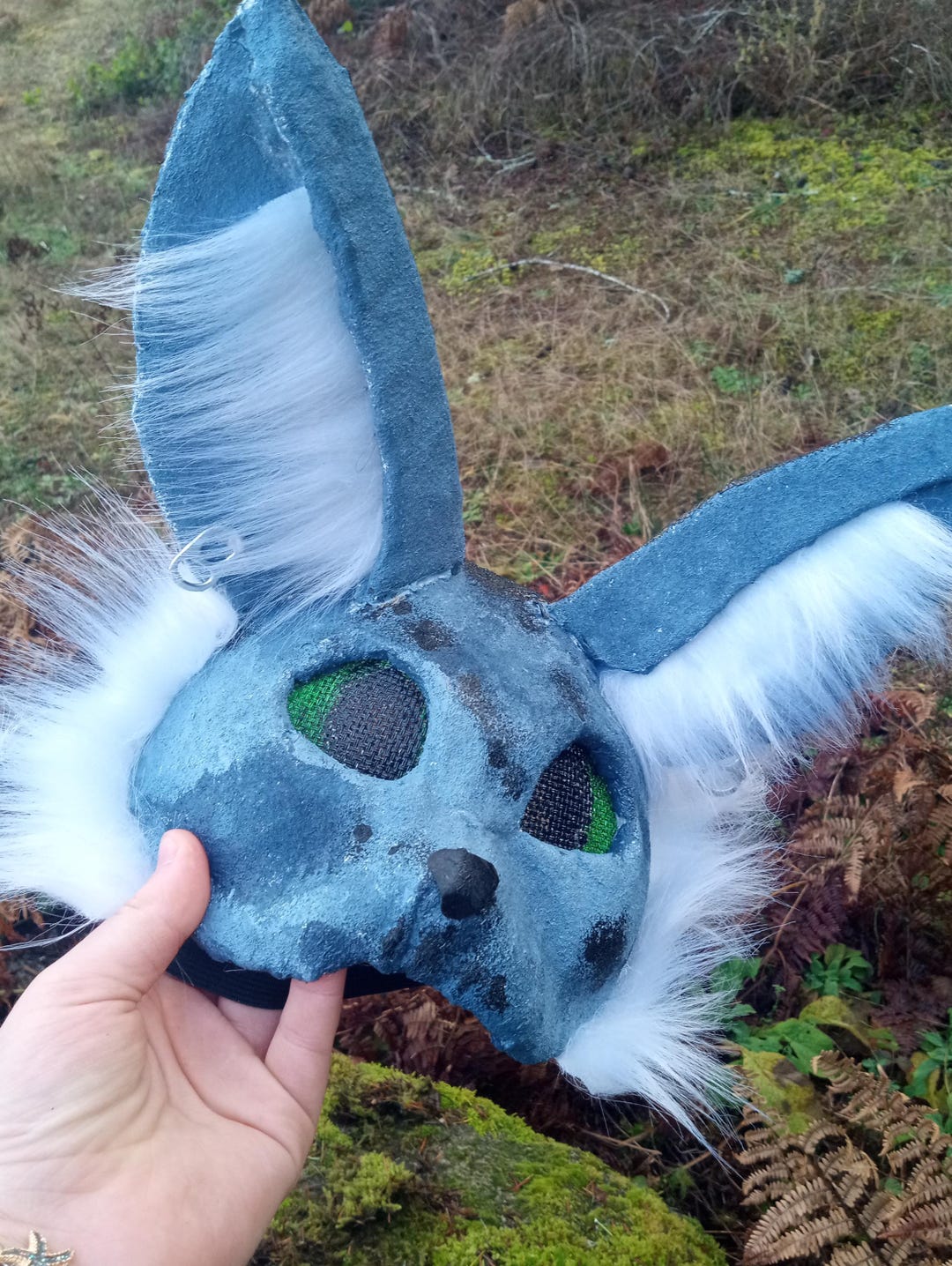 Blue American Bunny, Therian Mask - Etsy
