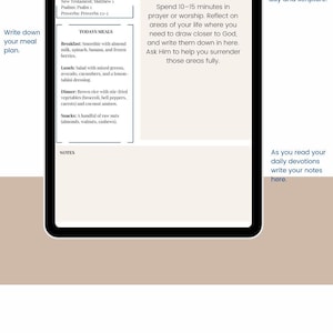 21-day Daniel Fast Journal | Printable Devotional & Meal Plan | Bible ...