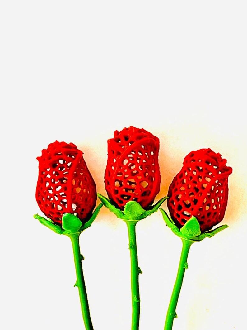 3D Printed Rose. STL Files for 3D Printing. Voronoi Style. - Etsy Australia