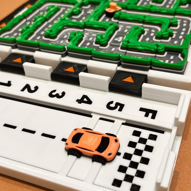 3D Printed Maze Race Board Game: Sliding Puzzle Strategy - Etsy