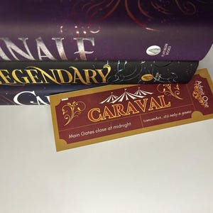 CARAVAL Ticket Bookmark - Stephanie Garber - Etsy