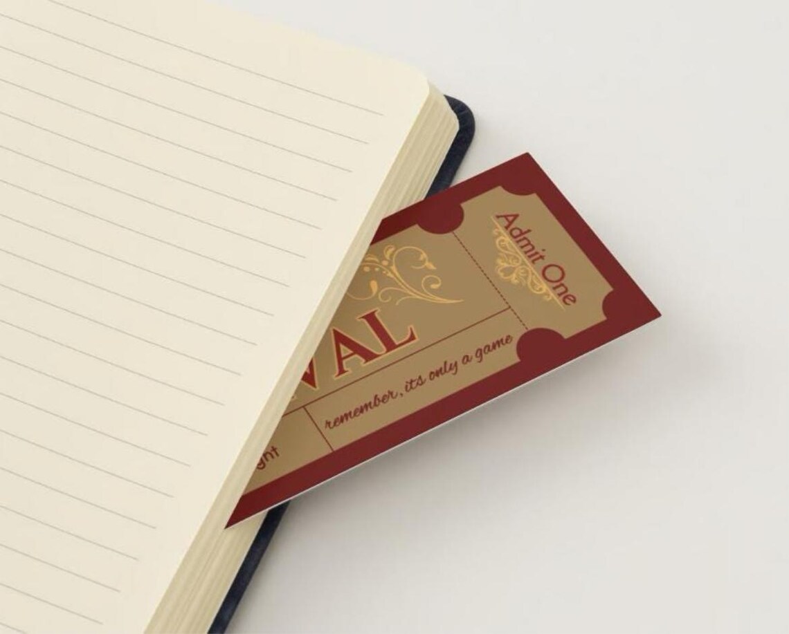 CARAVAL Ticket Bookmark - Digital Download - Etsy