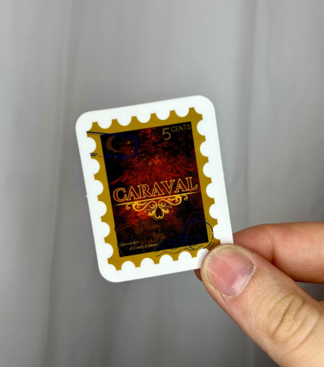 Caraval Stamp Sticker - Book Inspired Destination Stamps - Caraval ...