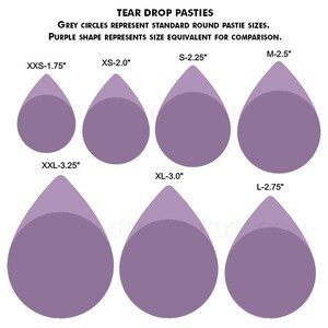 TEAR DROP Pastie Blanks • DIY • Sugarkitty Couture - Etsy