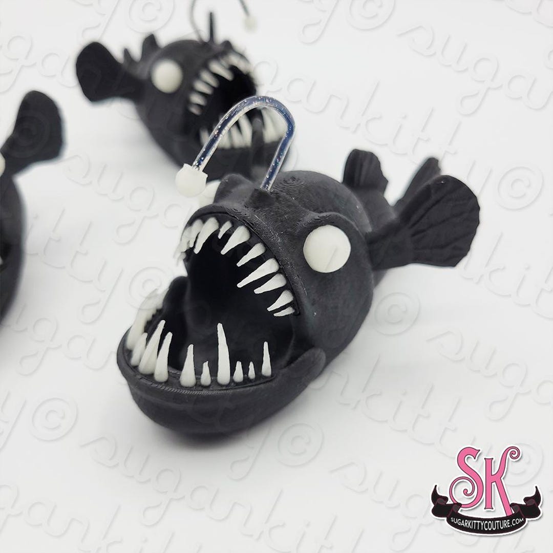 Angler Fish 3D Printed Articulated Toy • Sugarkitty Couture - Etsy Canada
