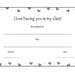 Valentine's Day Classroom Award in Color and Black and White - Etsy