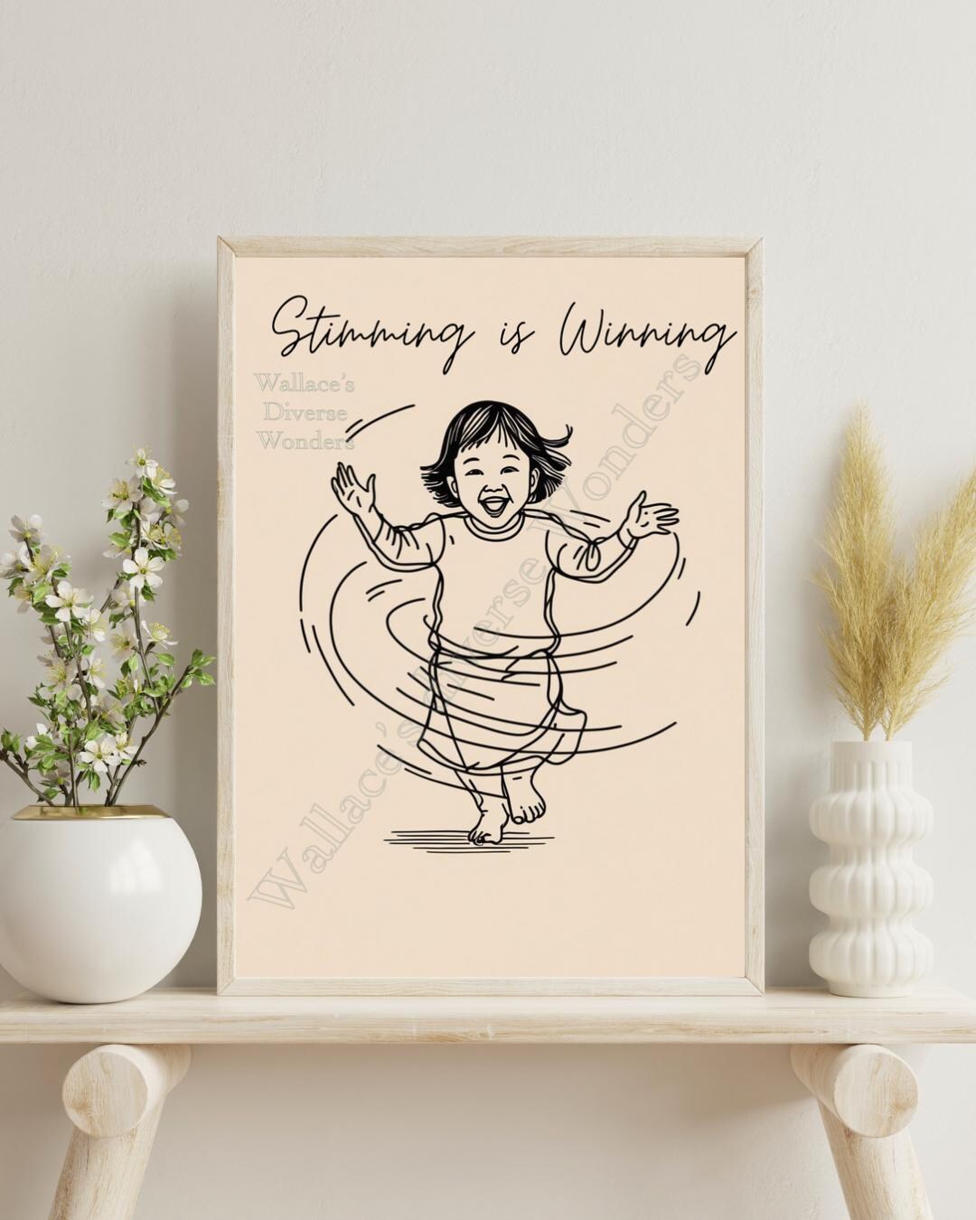 Stimming is Winning Digital Print Autism Awareness Neurodivergent ...