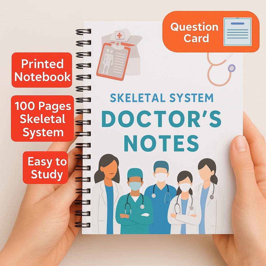 Skeletal System Anatomy Notebook | Medical and Nursing Study Guide ...