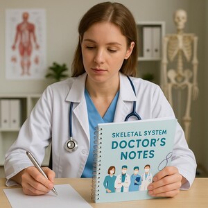 Skeletal System Anatomy Notebook | Medical and Nursing Study Guide ...