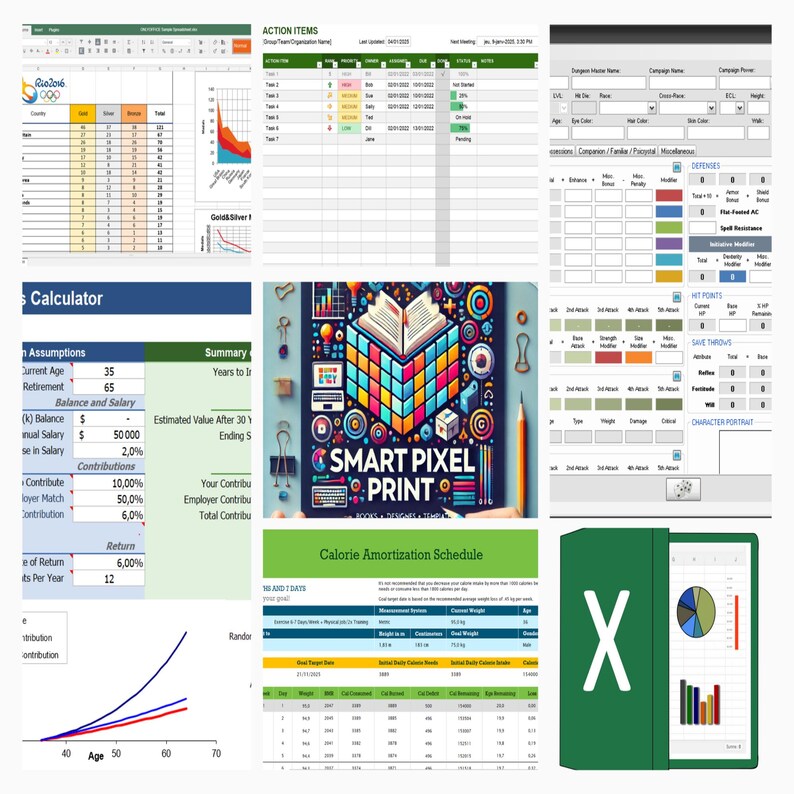 Ultimate Excel Templates Bundle: Finance, Tracking, Analysis & More - Etsy