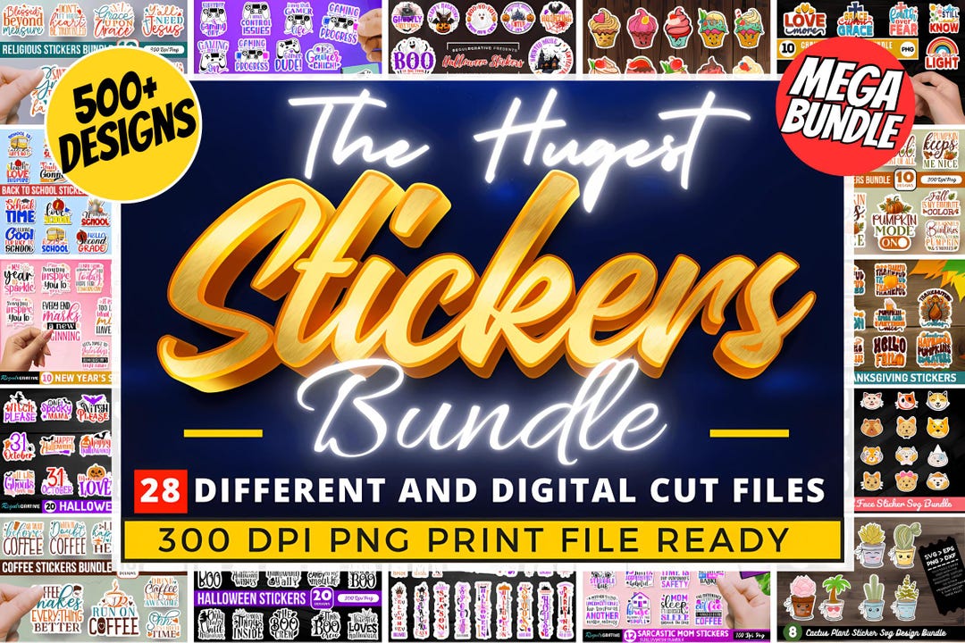 Daily Digital Sticker Book for Goodnotes, PNG Files of Digital Stickers ...