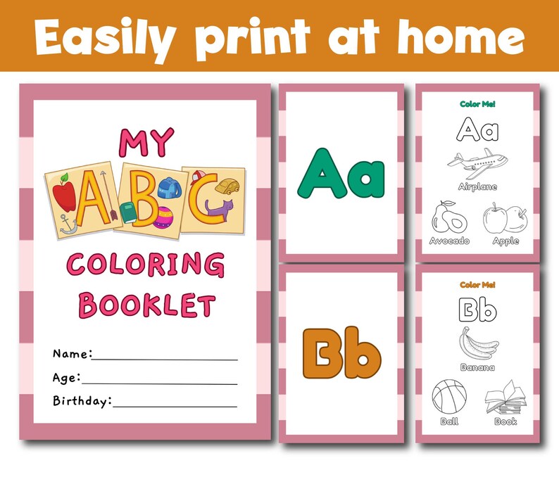 New Alphabet Worksheets Printable Tracing Coloring Homeschool Teacher ...